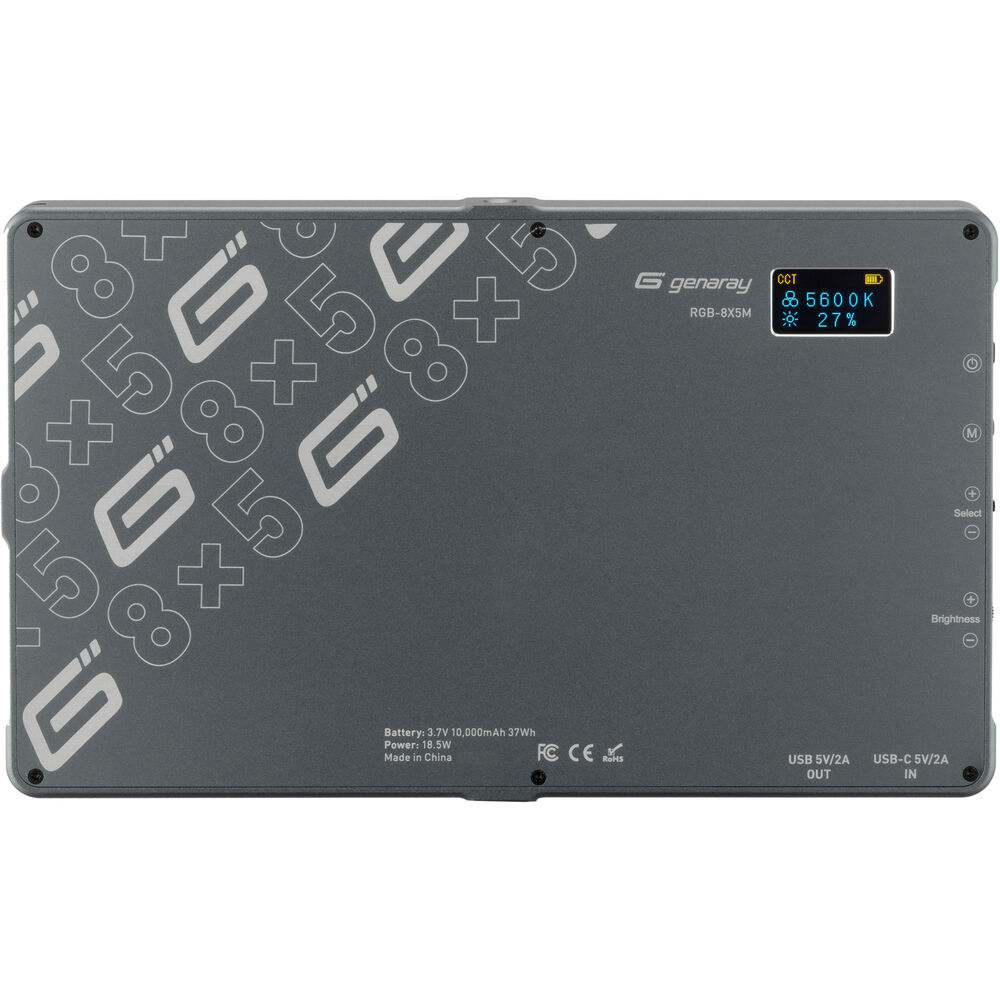 Genaray RGB-8X5M On-Camera RGB LED Light Panel